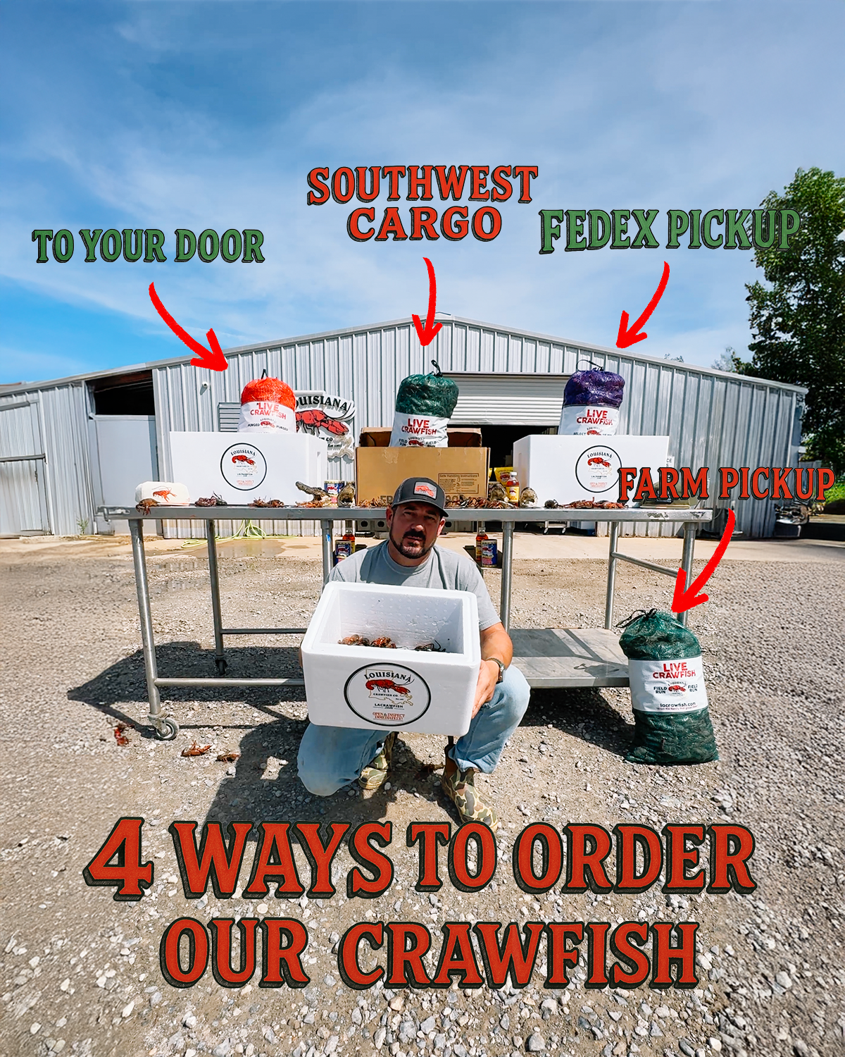 4 Ways To Order Live Crawfish From Louisiana Crawfish Company